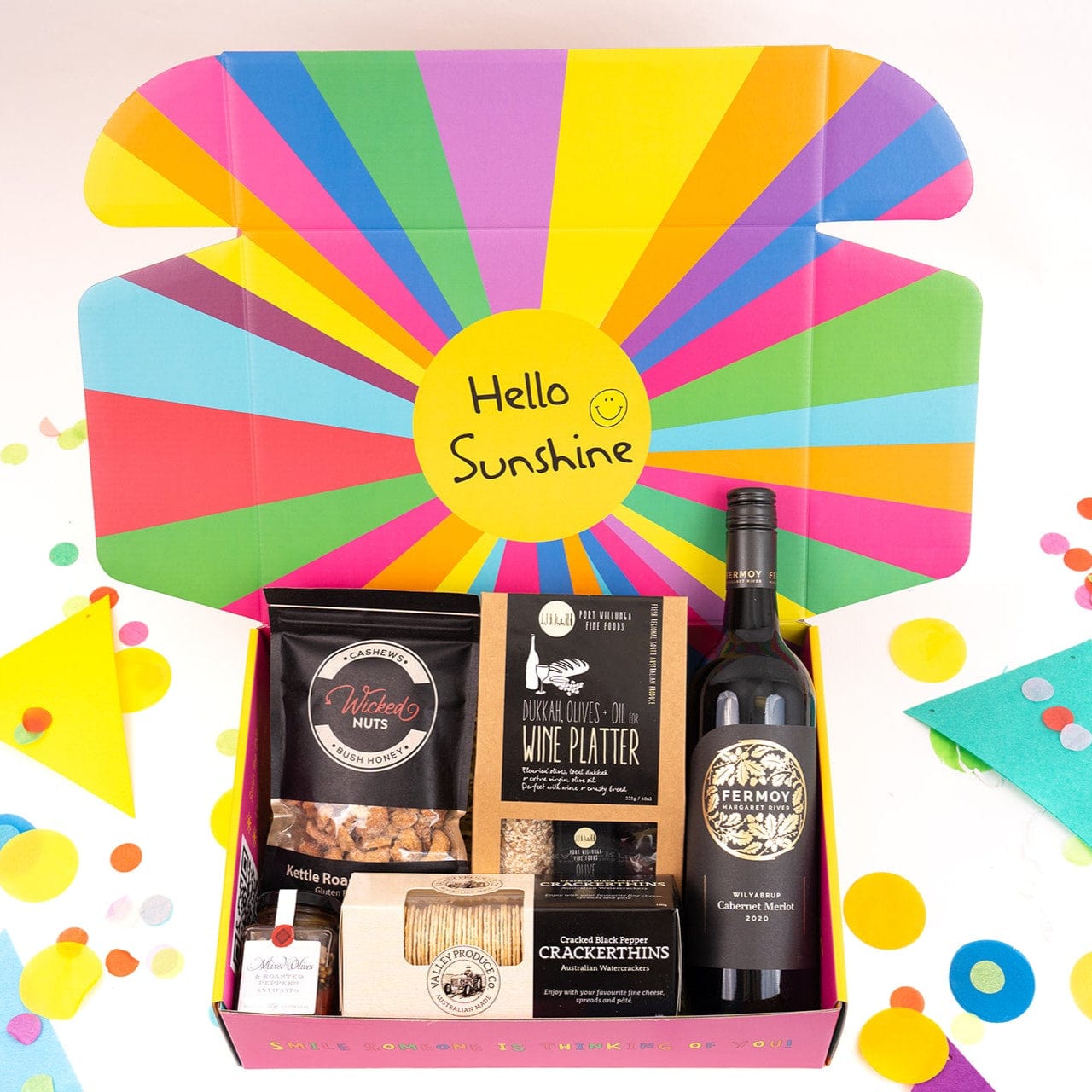 Gluten-Free Wine & Gourmet Nibbles Hamper & Gift Baskets | Australia ...